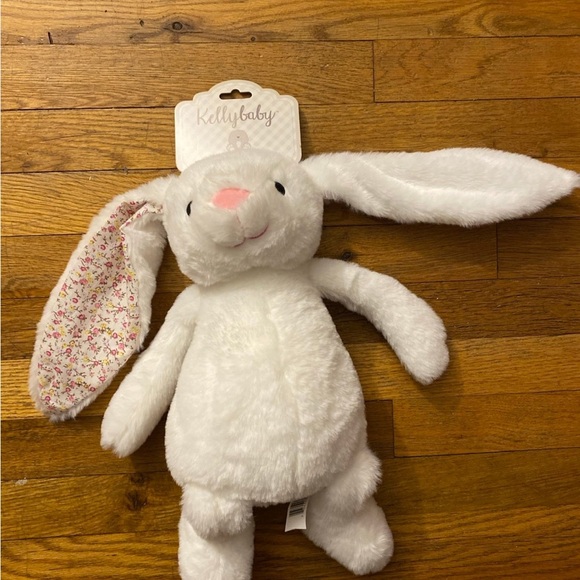 Kellytoy | Toys | Nwt Kellytoy Large 4 White Rabbit Bunny Rattle Plush ...